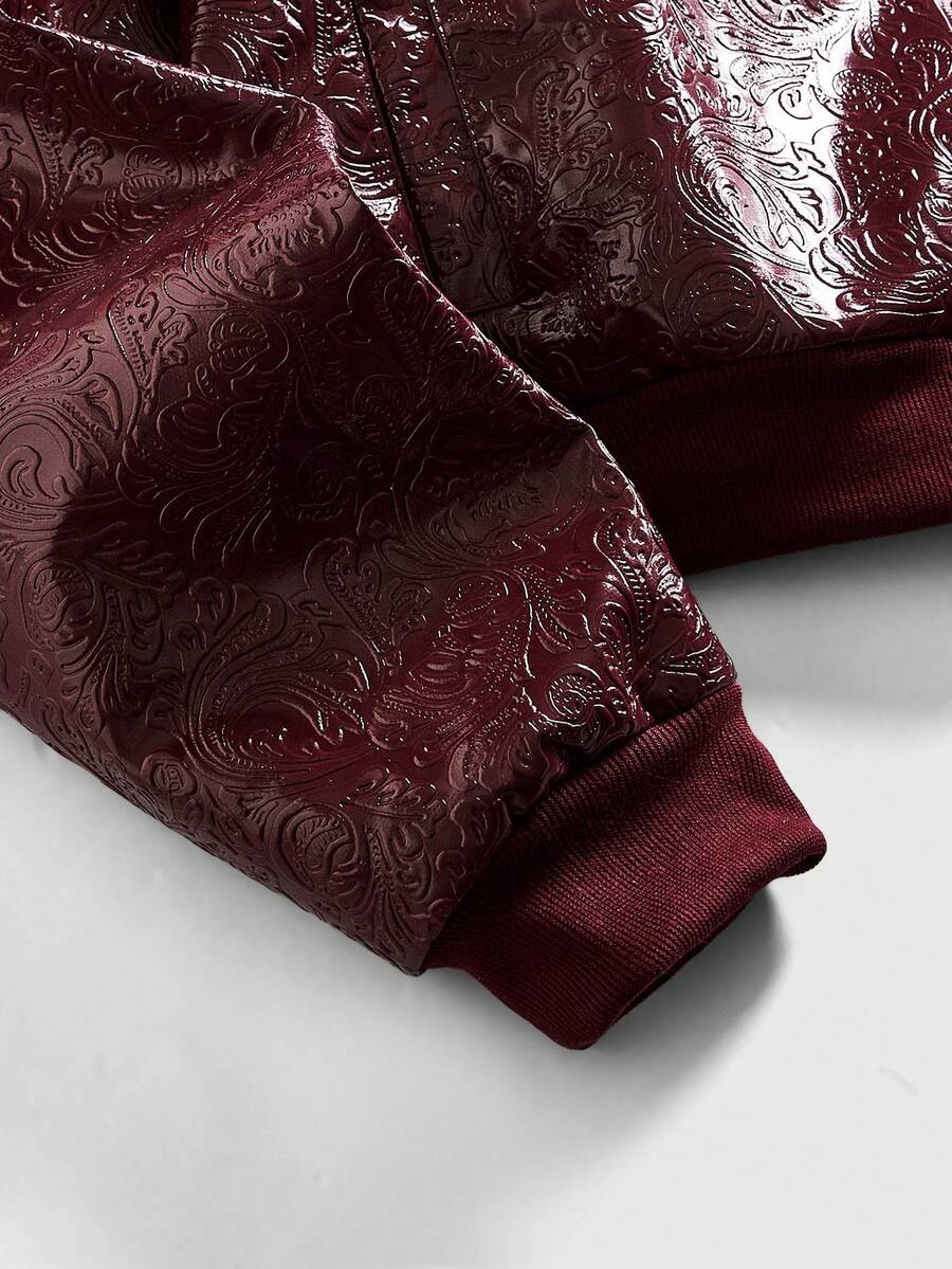 Men's Motorcycle Zip-Up Leather Long Sleeve Jacket – 4REGN